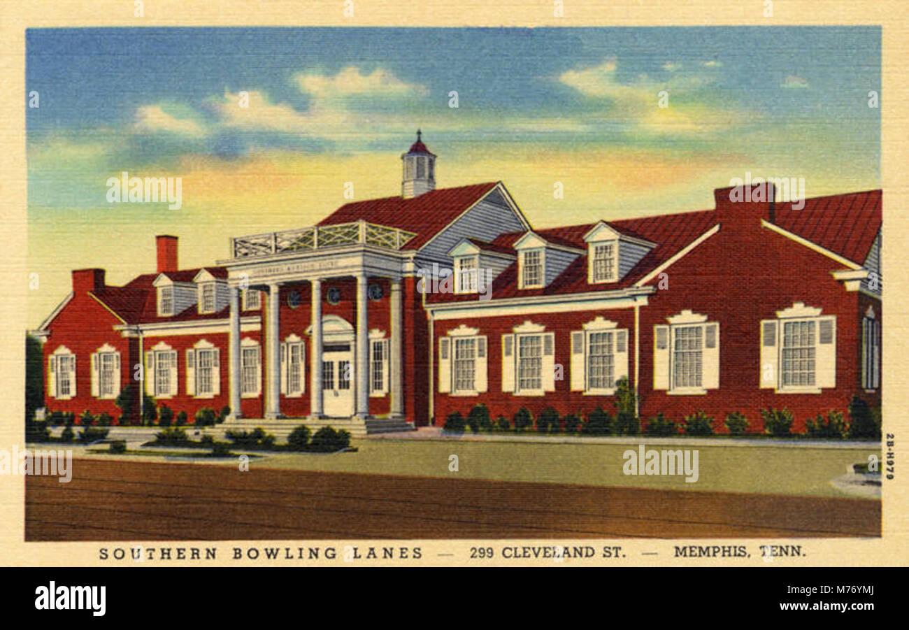 Bowling alley 1950s hi-res stock photography and images - Alamy