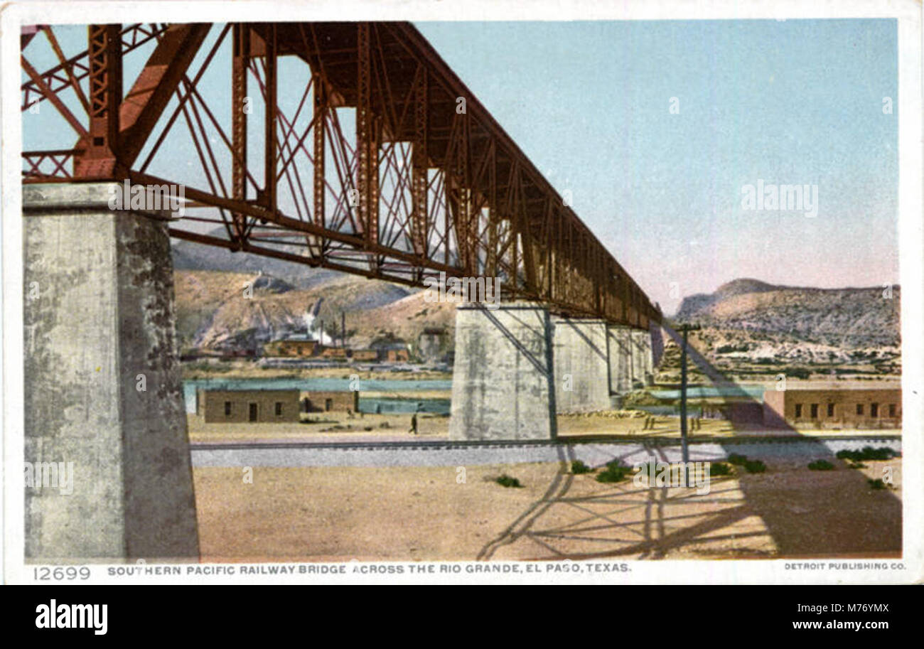 A photograph of the Southern Pacific Railway Bridge spanning the Rio ...