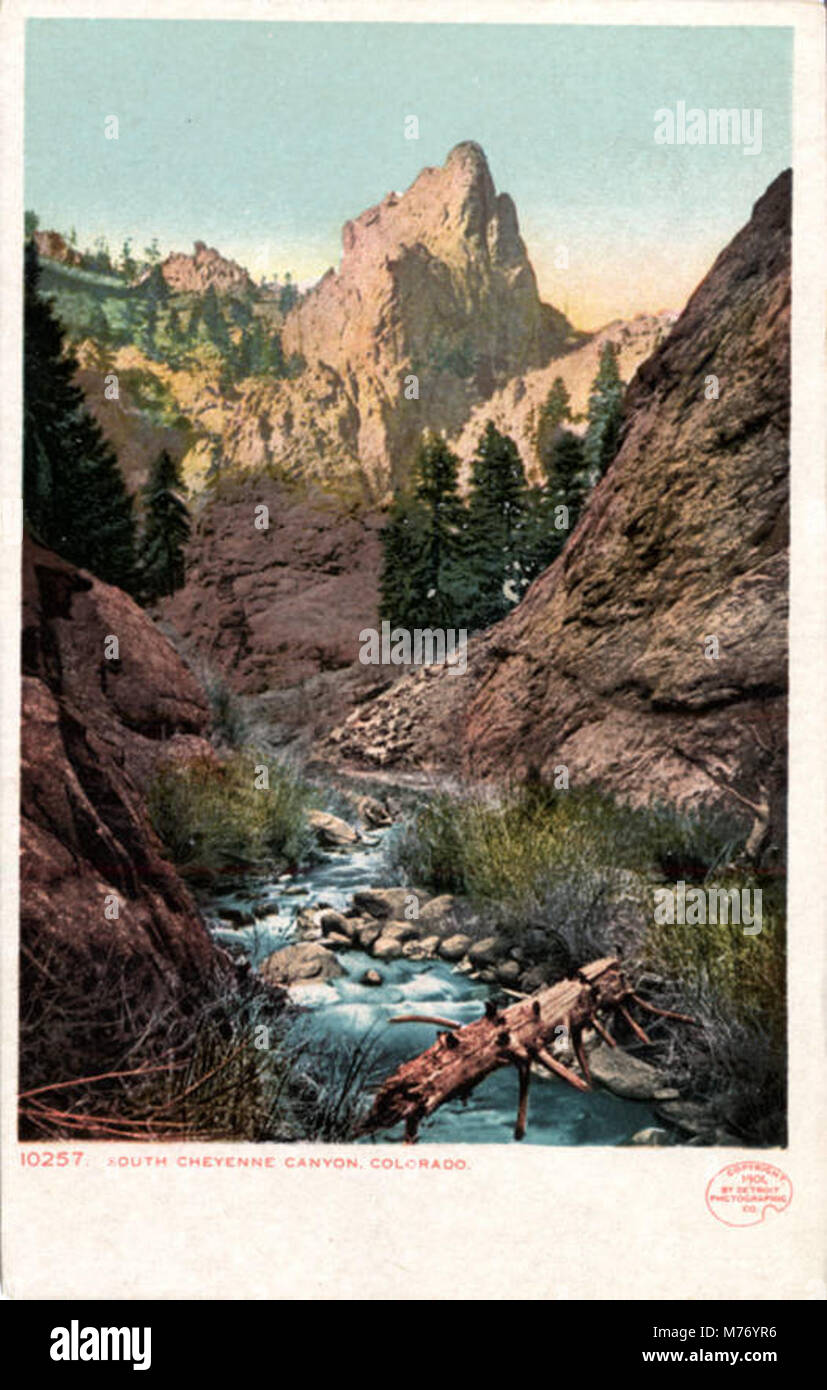 A scenic photograph of South Cheyenne Canyon, showing its natural ...