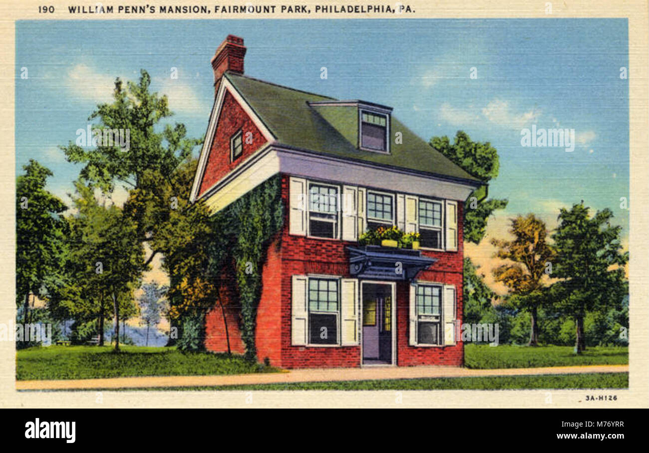 This photograph depicts William Penn's Mansion, located in Fairmount ...