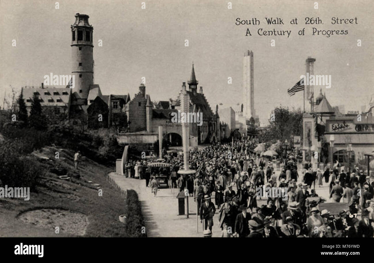 A view of the South Walk at 26th Street during the 1933-1934 Century of ...