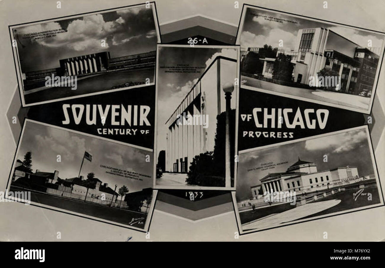 A souvenir photograph from the 1933 Century of Progress Exposition in ...