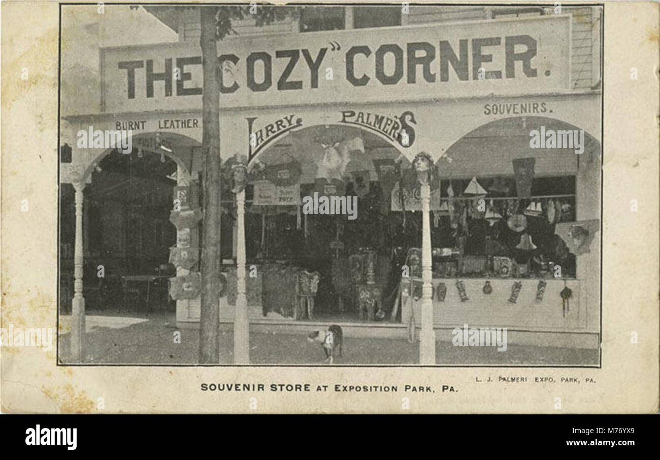 The Cozy Corner souvenir store at Exposition Park in Pennsylvania ...
