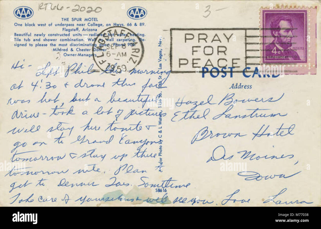 The Spur Motel, owned by Mildred and Chester Dohrer, is depicted as a ...