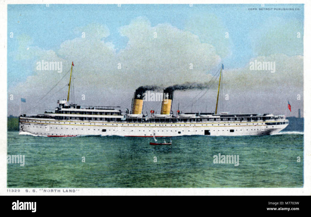 The SS North Land, a ship known for its service in the early 20th ...