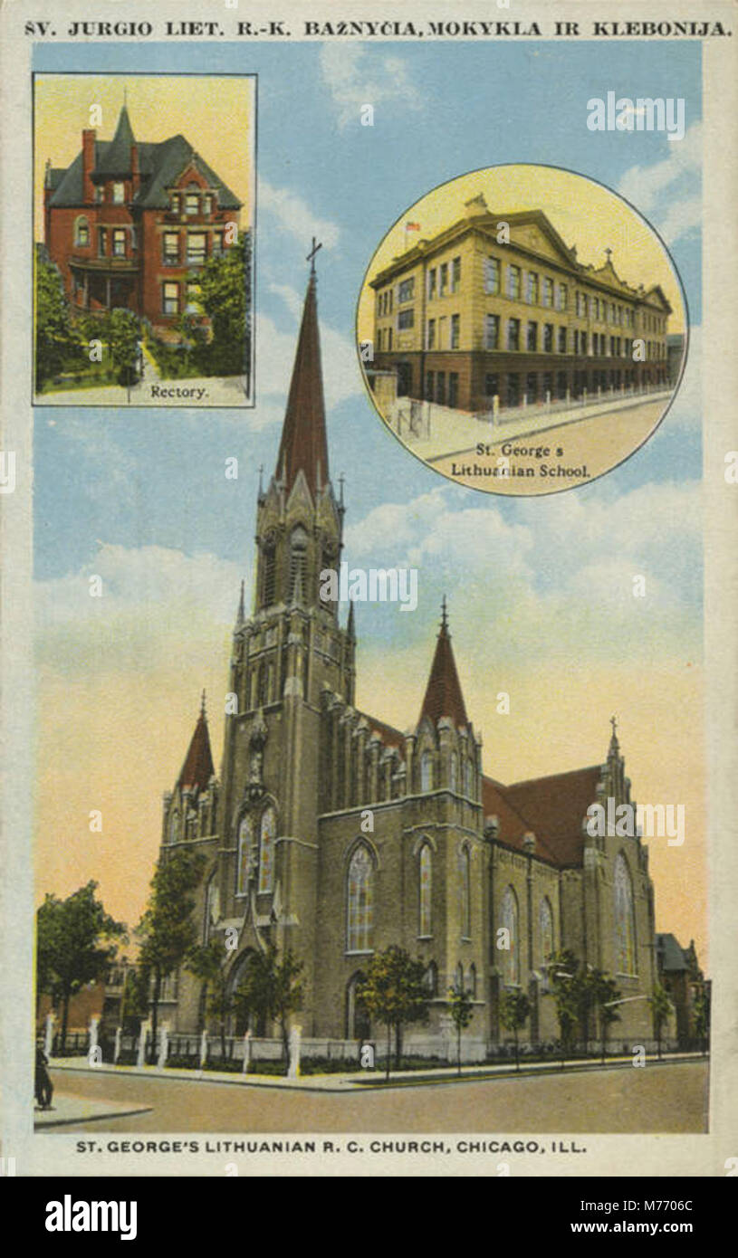 A photograph of St. George’s Lithuanian Roman Catholic Church ...
