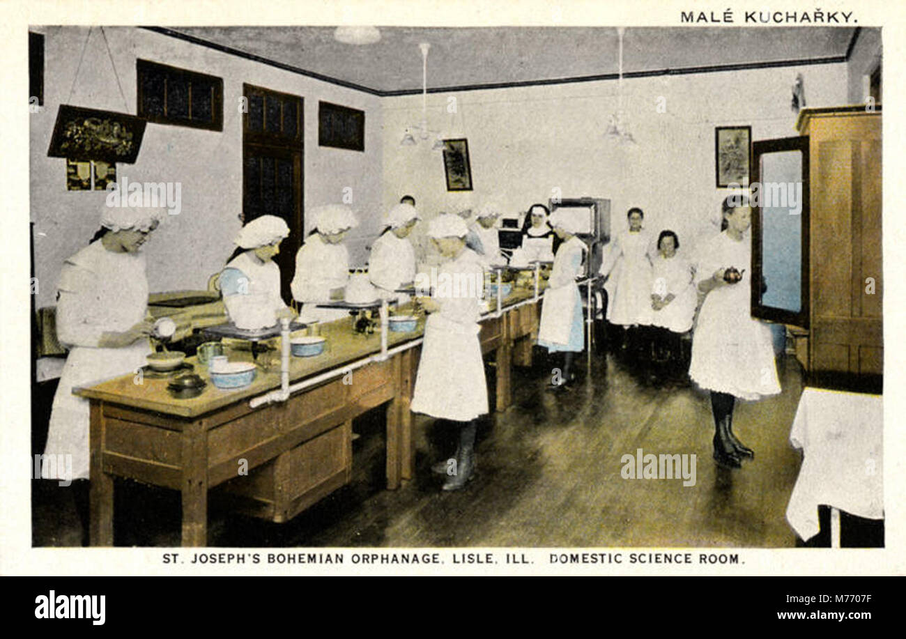 Interior view of the Domestic Science Room at St. Joseph's Bohemian ...