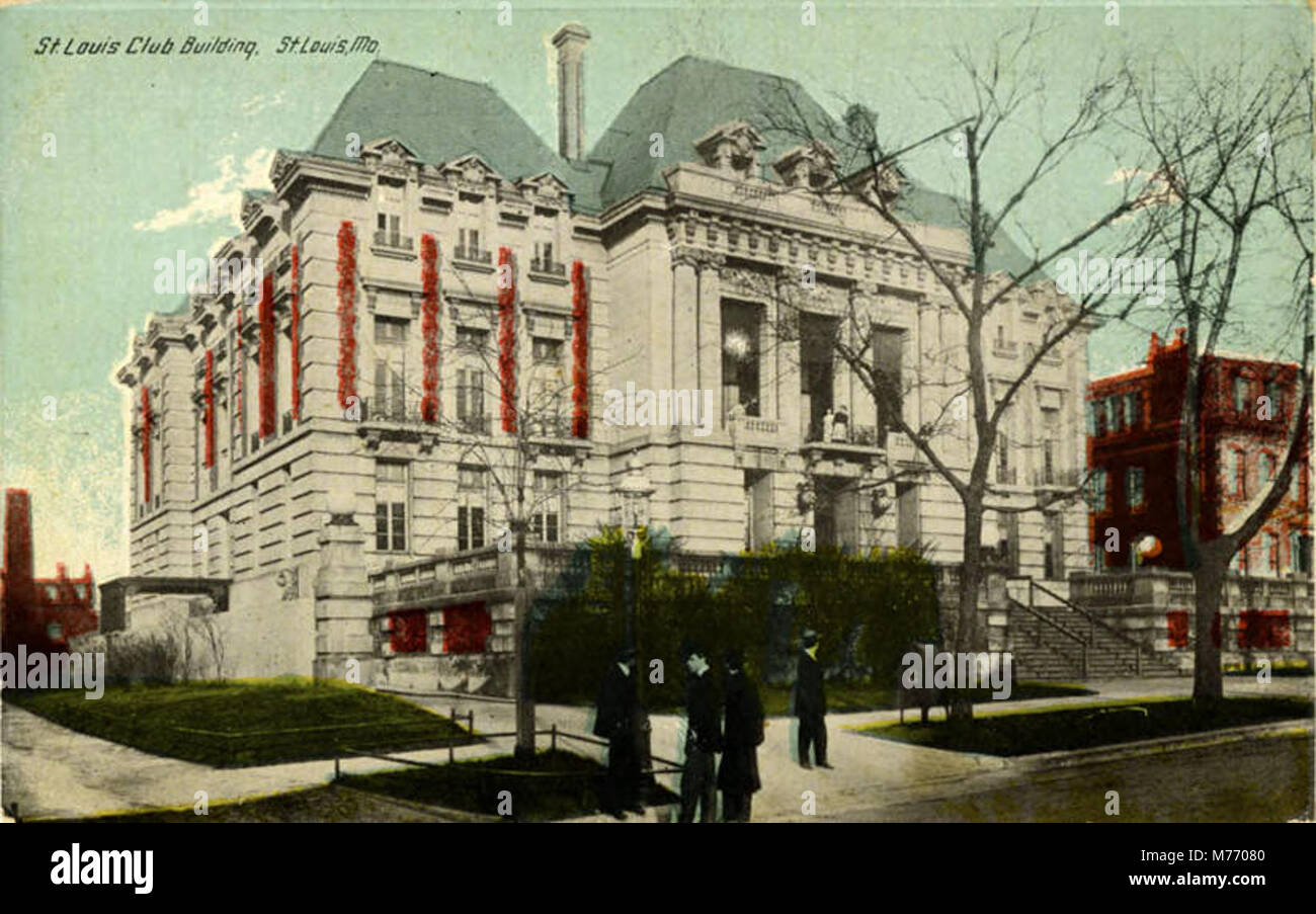 The St. Louis Club Building, depicted in this image, is an important ...