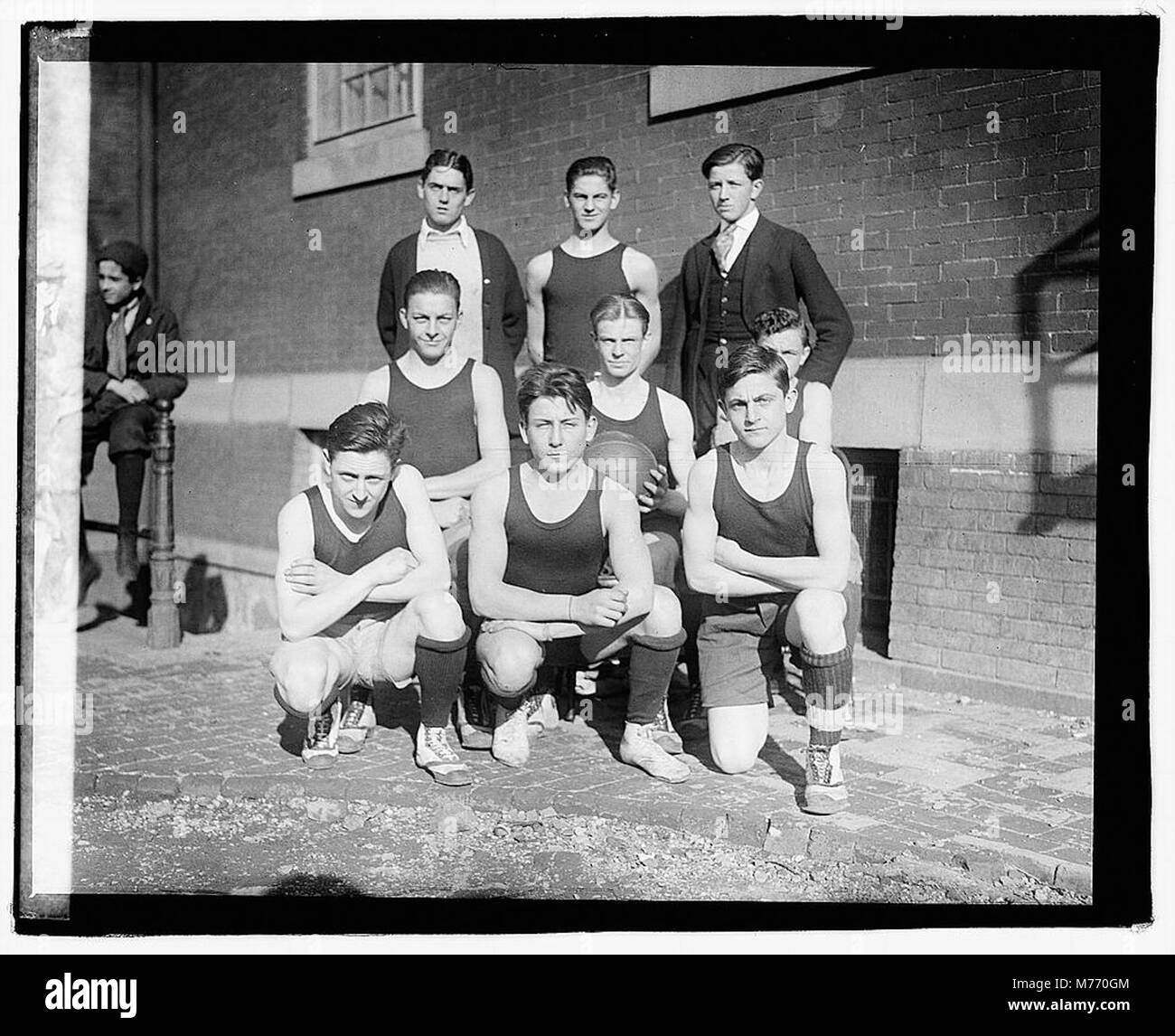 A photograph of a junior high basketball game at Star Junior High ...