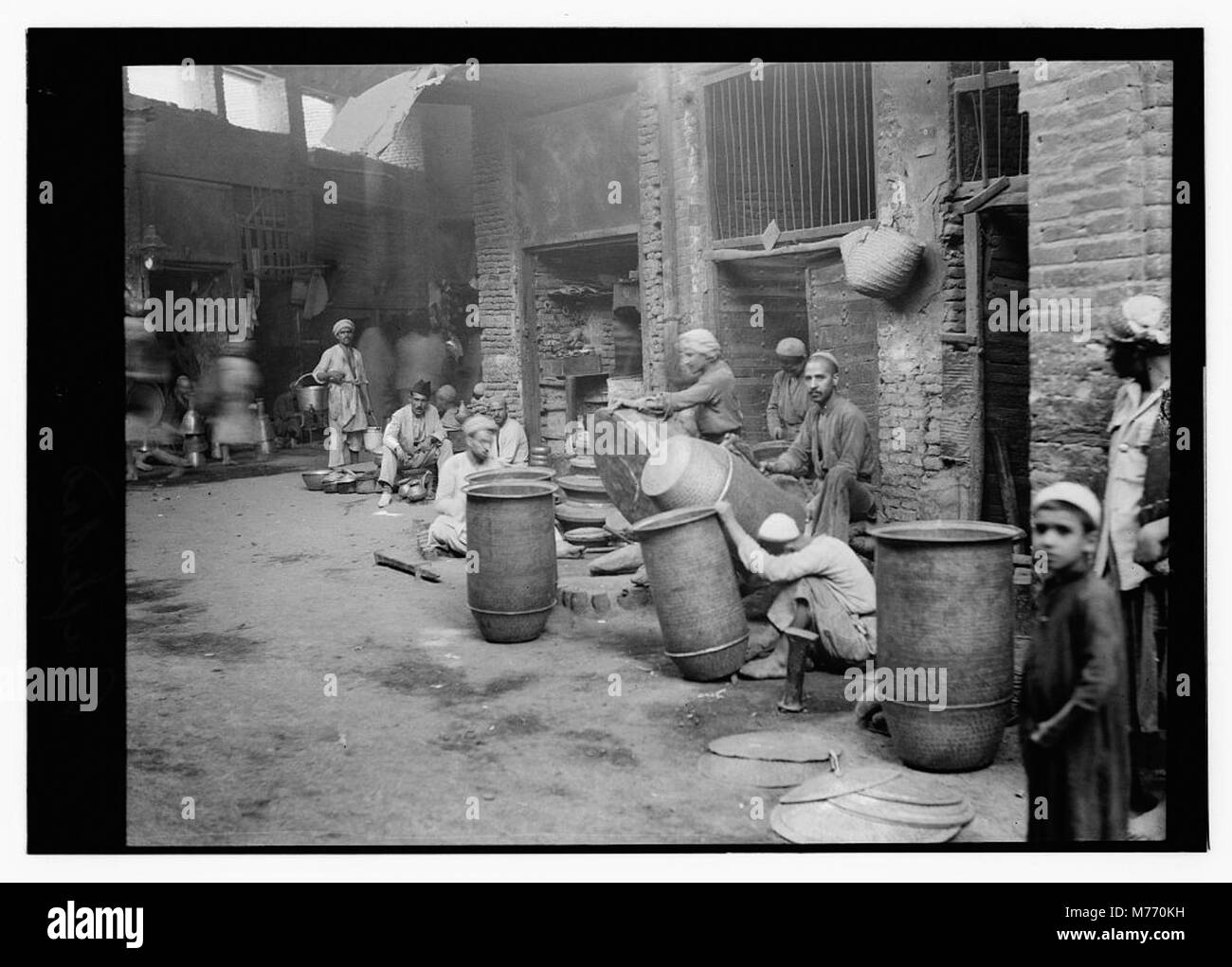 A photograph depicting a view of Baghdad, possibly from the mid-20th ...