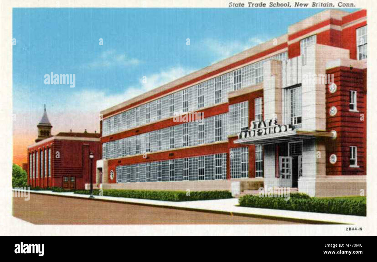 This image shows a state trade school, which was established to provide ...