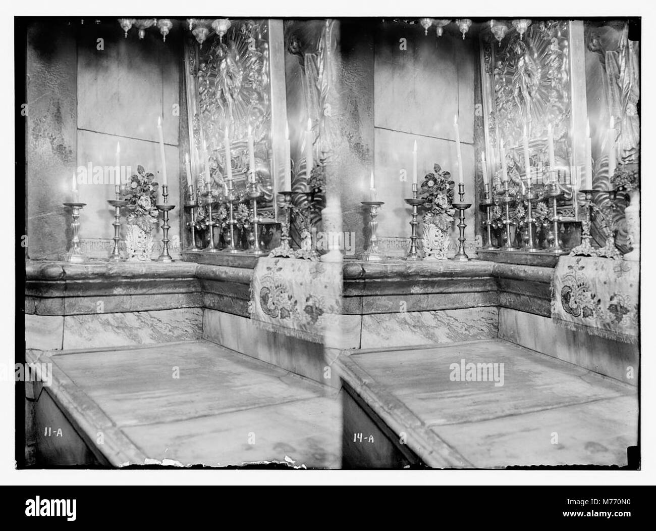 A depiction of the Stations of the Cross and the Rosary, significant ...