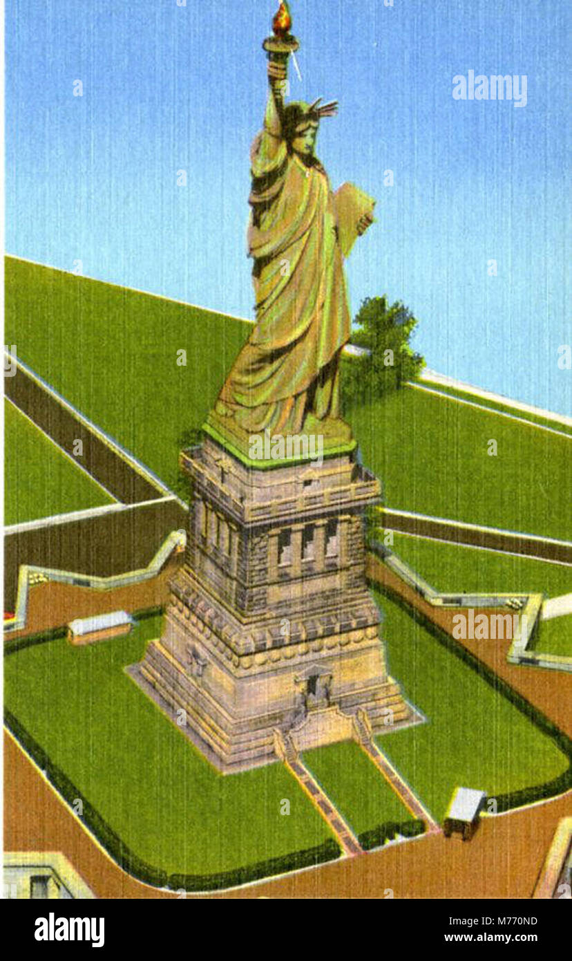 The Statue of Liberty, a gift from France to the United States, stands ...