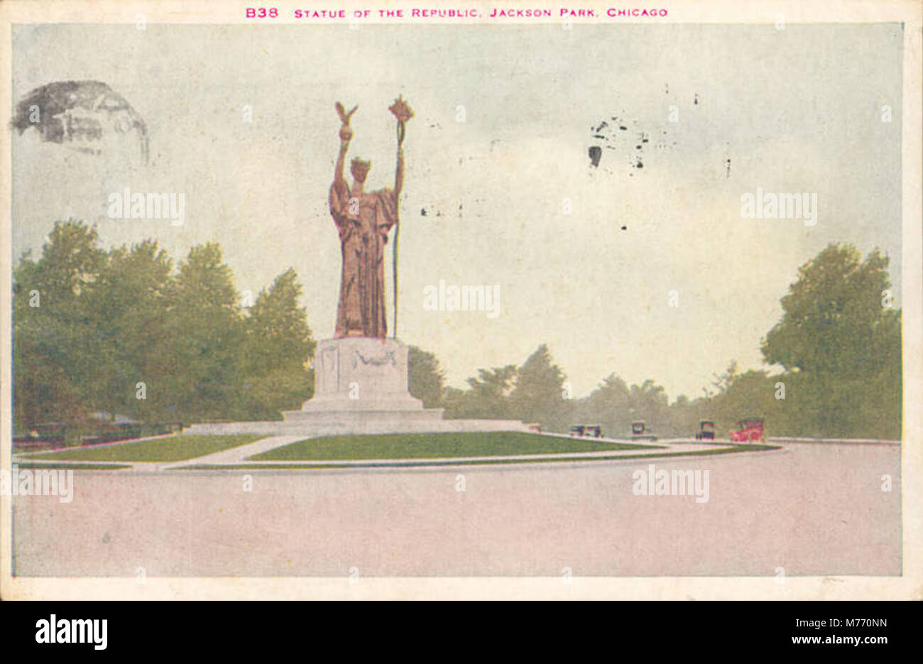 The Statue of the Republic stands in Jackson Park, Chicago, symbolizing ...