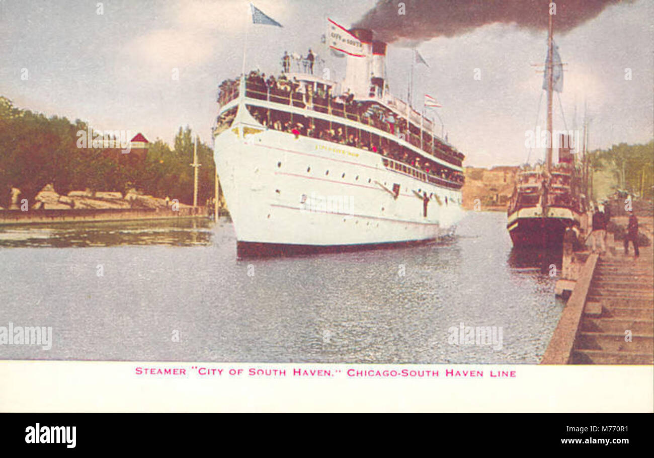 The Steamer City of South Haven was a part of the Chicago-South Haven ...