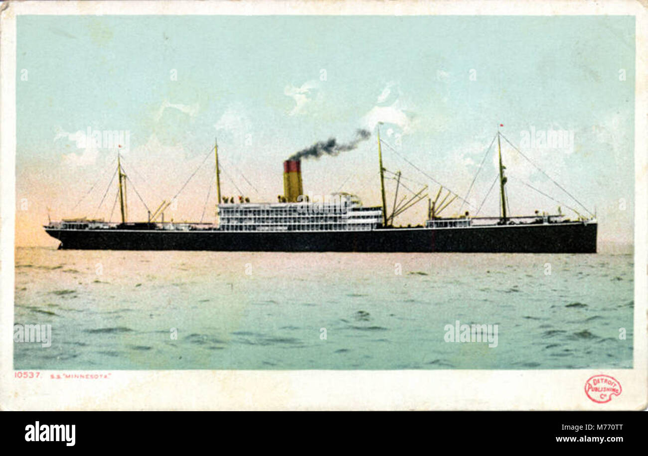 The Steamship Minnesota, an iconic vessel known for its significant ...