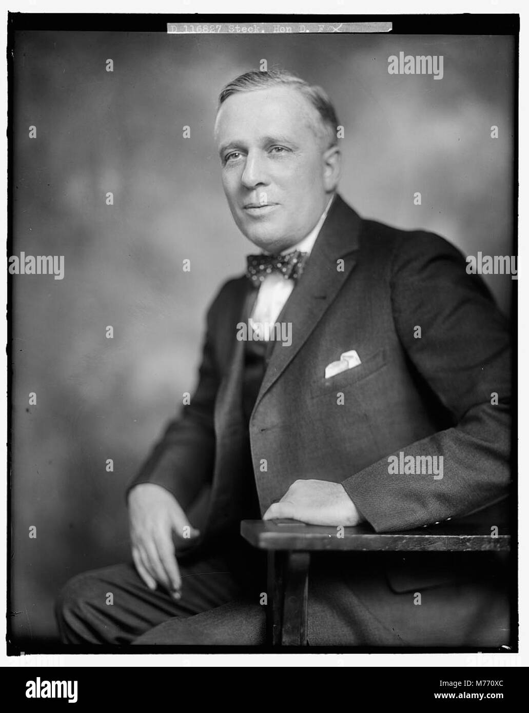 A portrait of Daniel F. Steck, an honorable individual recognized for ...