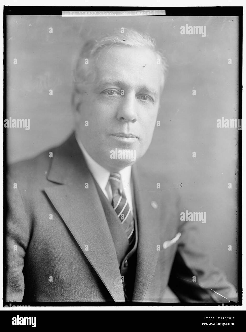 A portrait of Daniel F. Steck, an American senator. The image captures ...