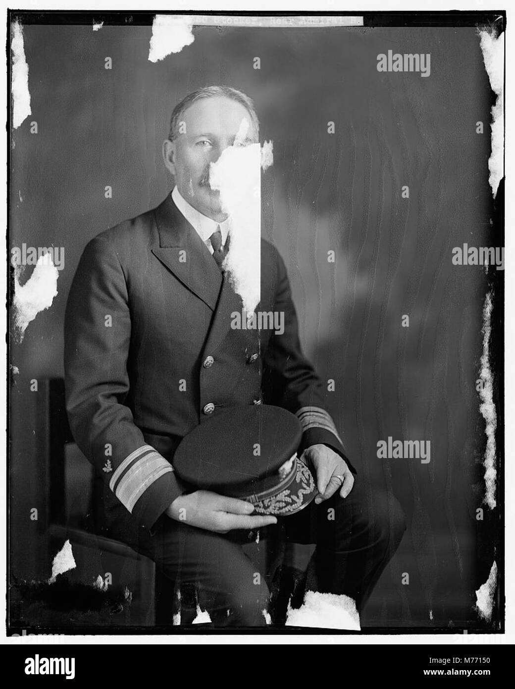 A portrait of Admiral R. Stocker, a notable figure in the naval history ...