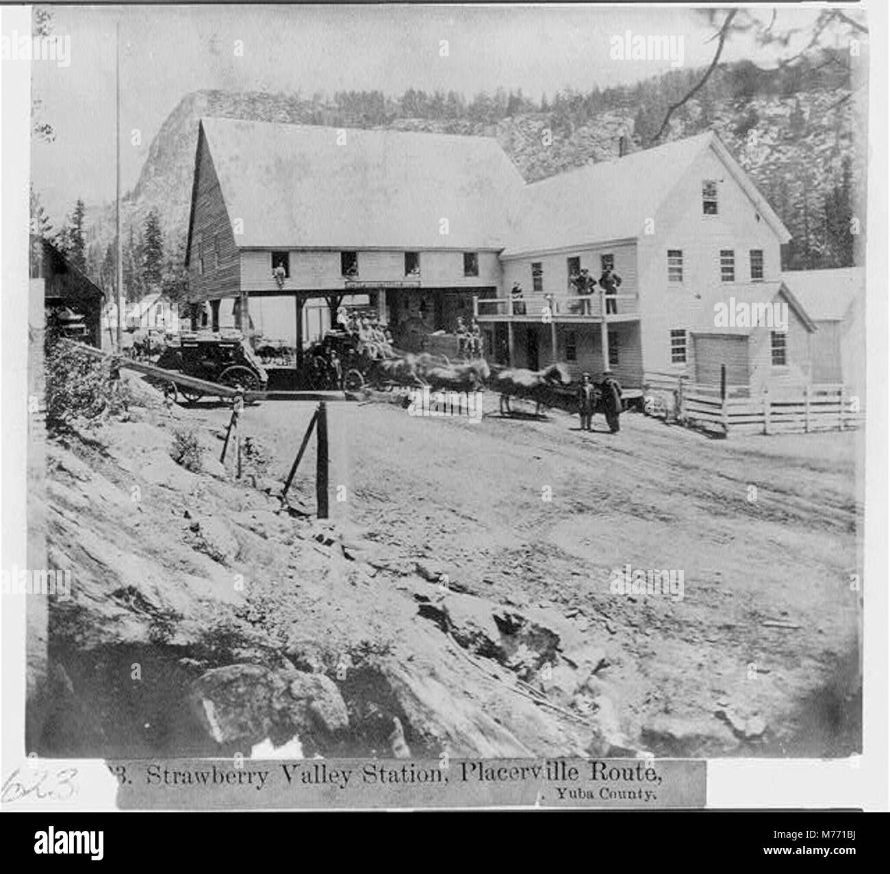 This image shows the Strawberry Valley Station along the Placerville ...