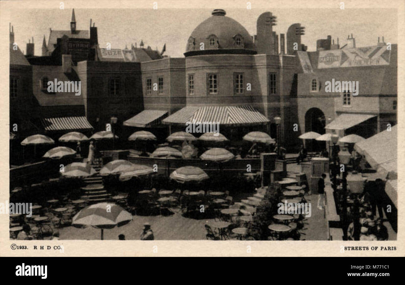 A street scene in Paris, depicting the vibrant city life, with historic ...