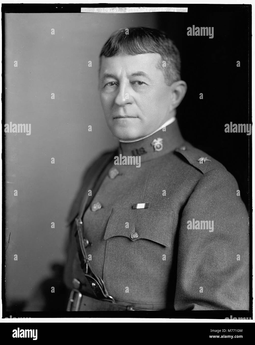 A portrait of General J. Ballinger, documenting his role in the ...