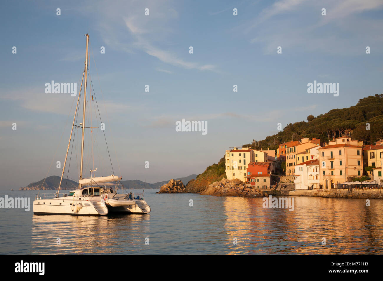 Marciana Marina village, Elba island, Tuscany, Italy, Europe Stock ...