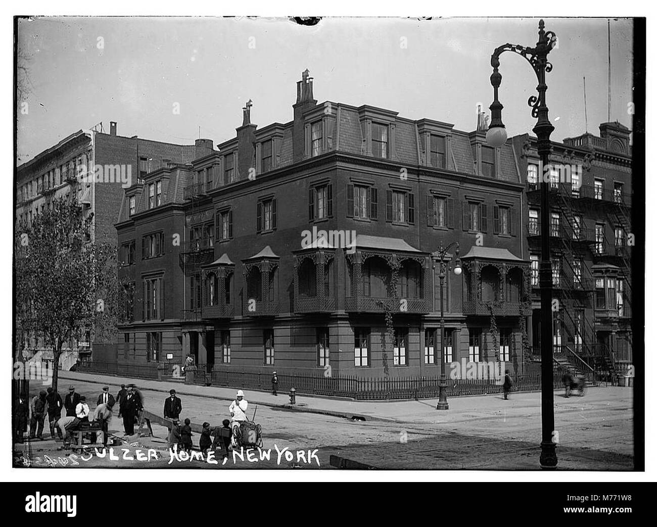 A photograph of the Sulzer Home in New York, showcasing the residential ...