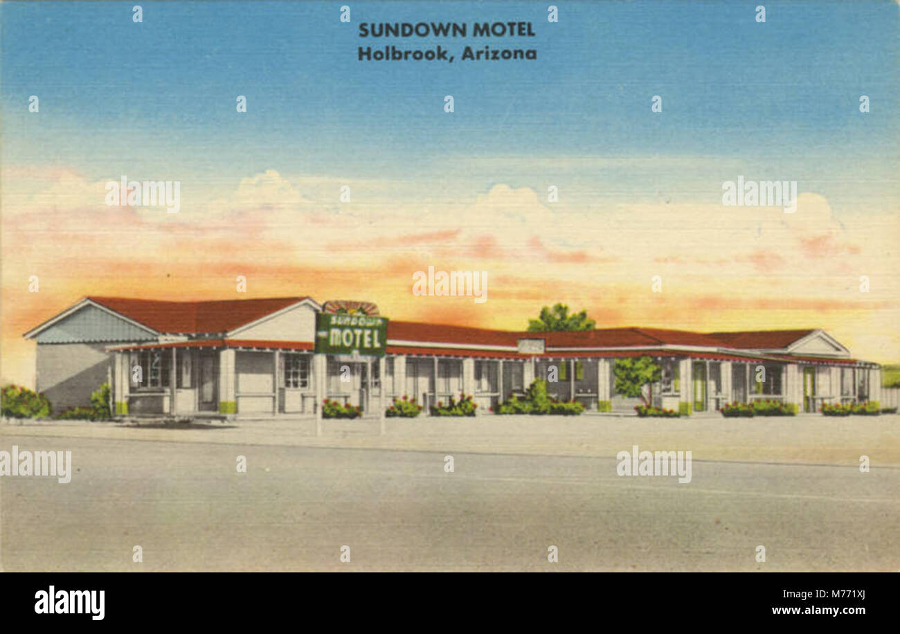 An image of the Sundown Motel, reflecting its architecture and location ...