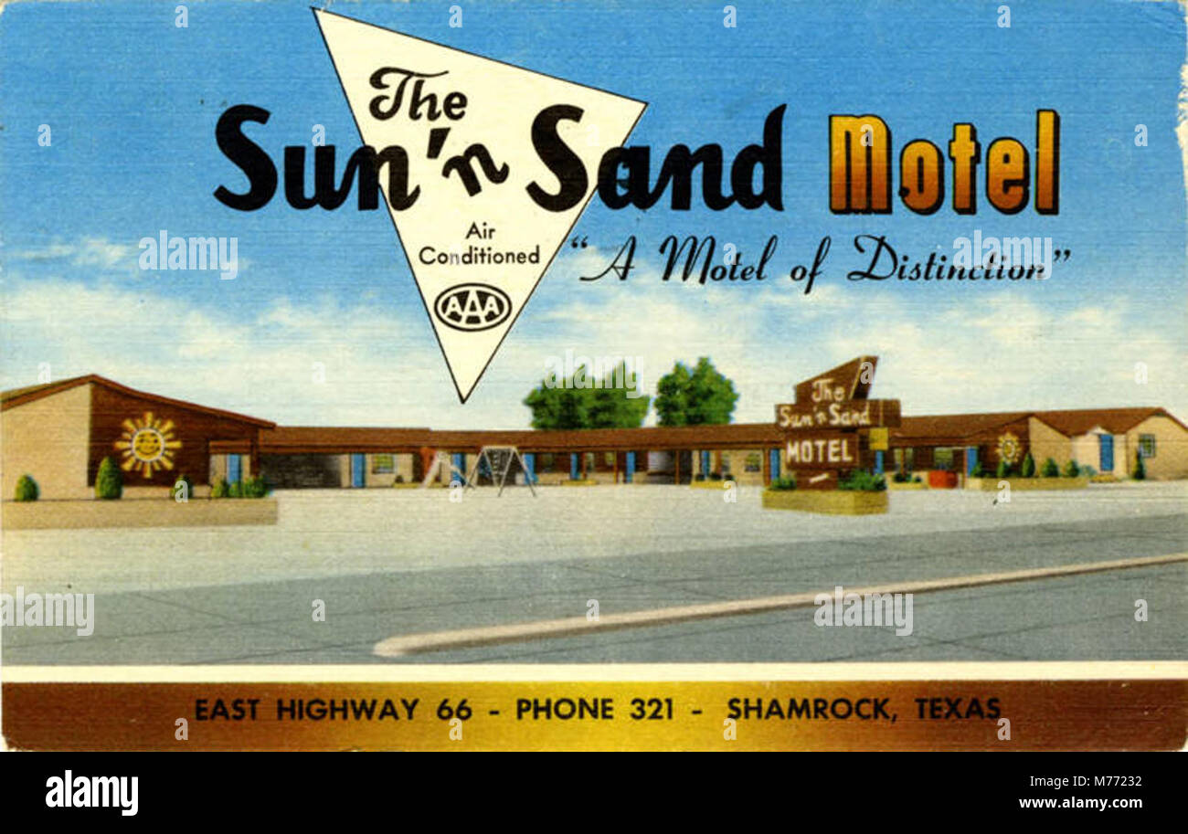 The Sun N Sand Motor Inn, a historic motel, captured in a photo ...