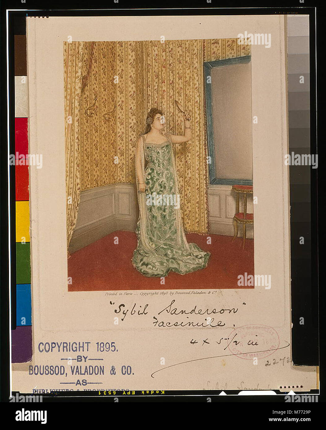 Photograph or portrait of Sybil Sanderson, an American opera singer ...