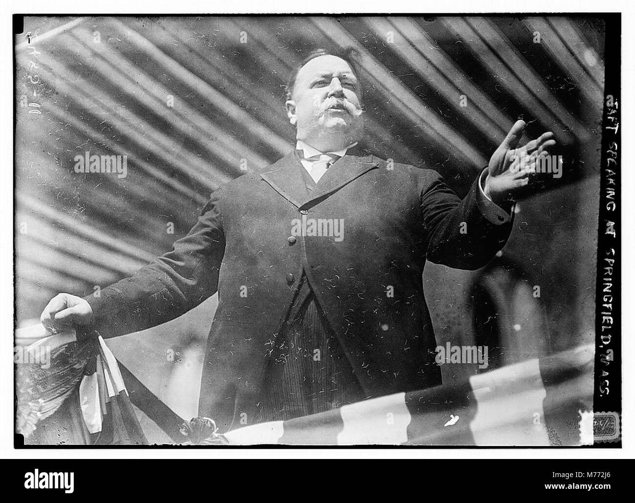 A photograph of President William Howard Taft speaking at an event in ...