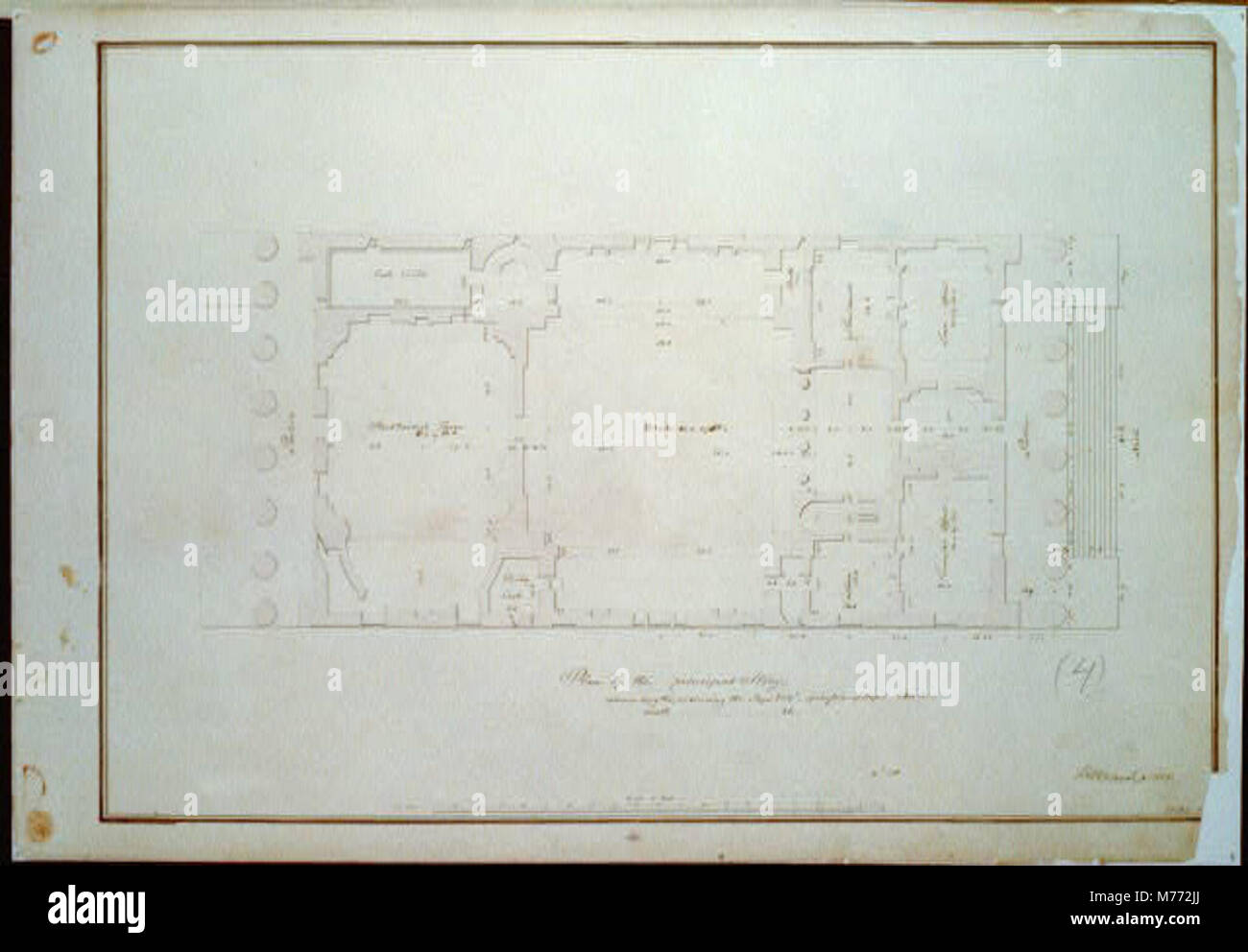 The plan of the principal story of the Second Bank of the United States ...