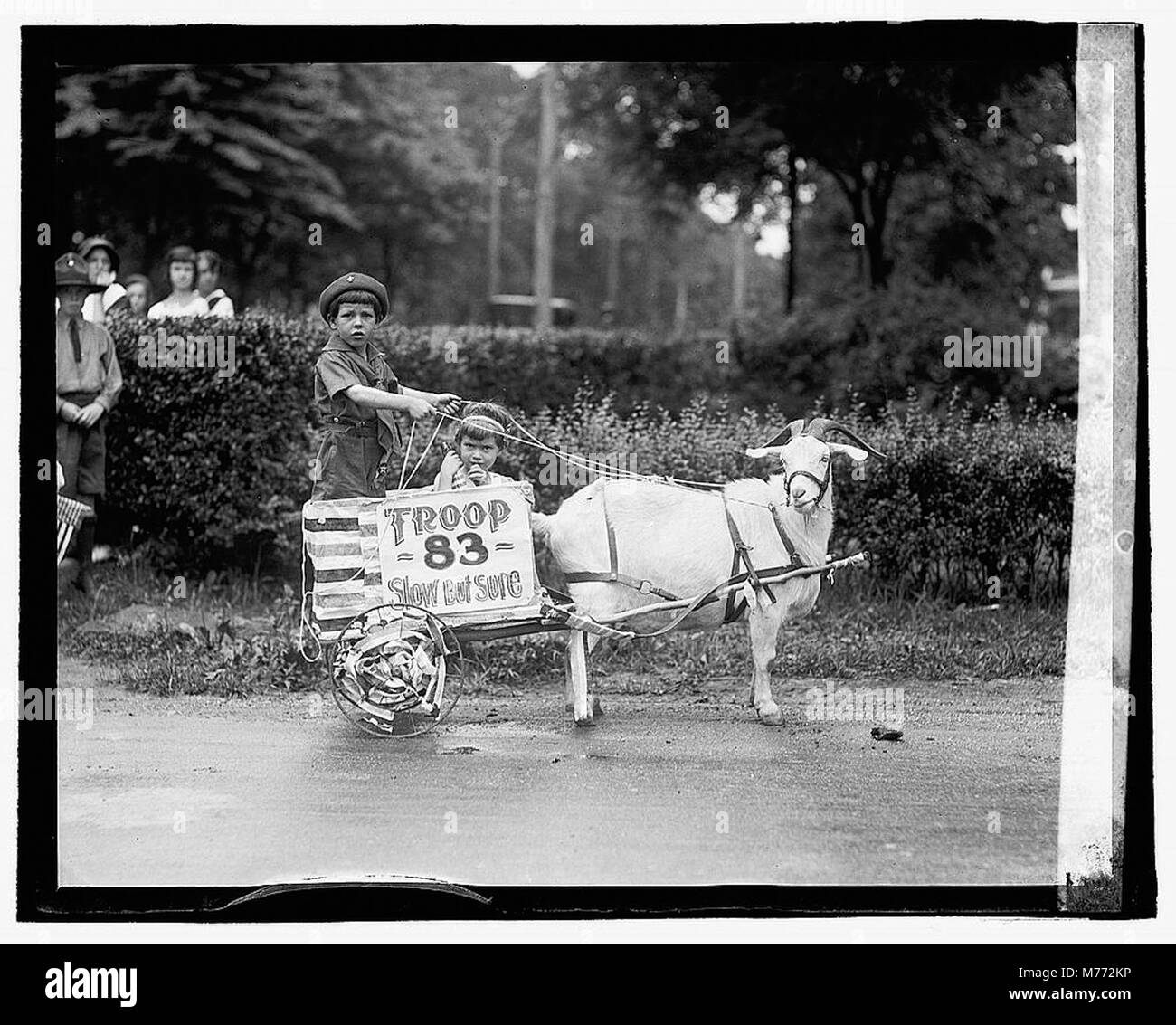 A July 4th celebration in Takoma Park on July 4, 1922, featuring ...