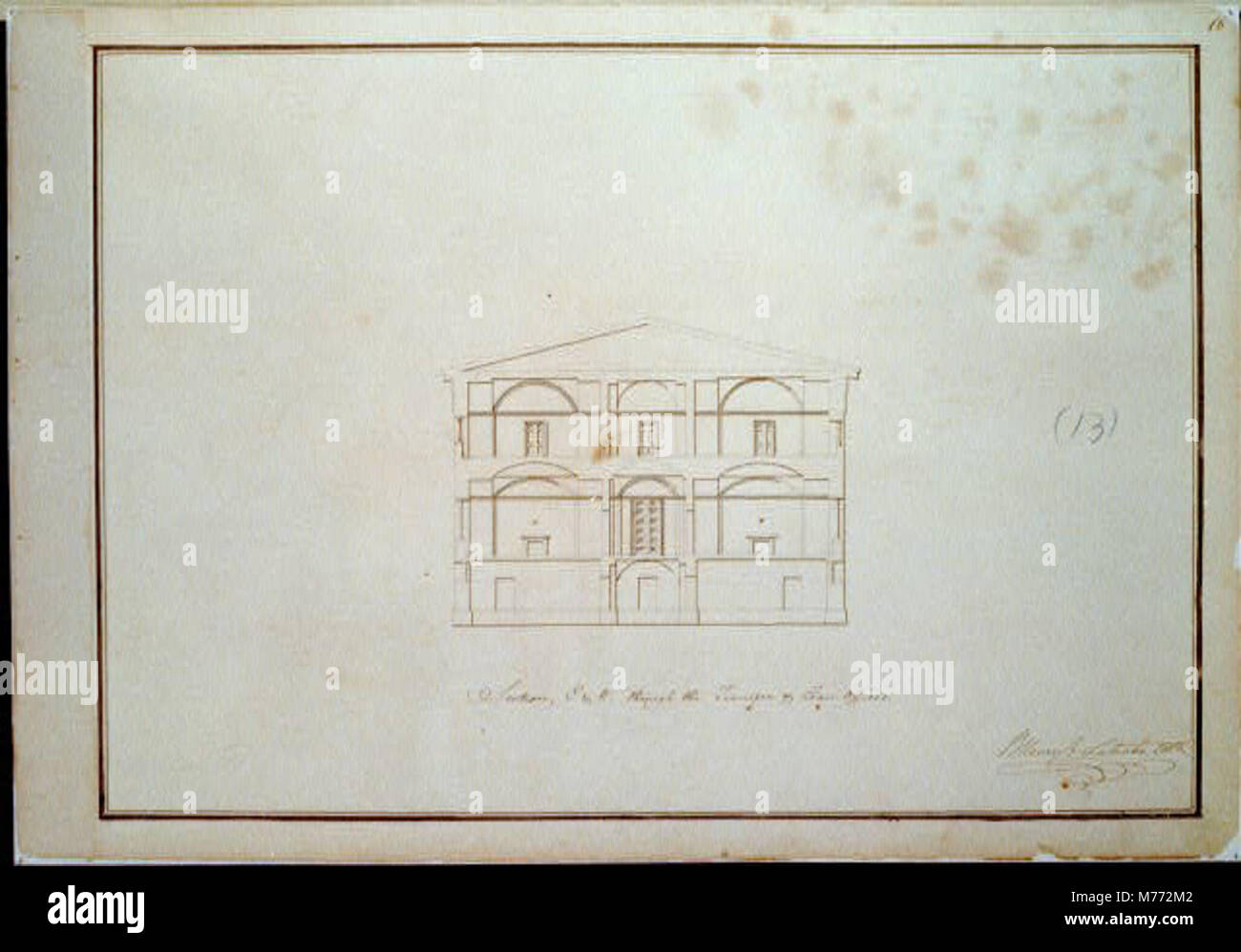 The image shows the east and west sections of the 2nd Bank of the ...