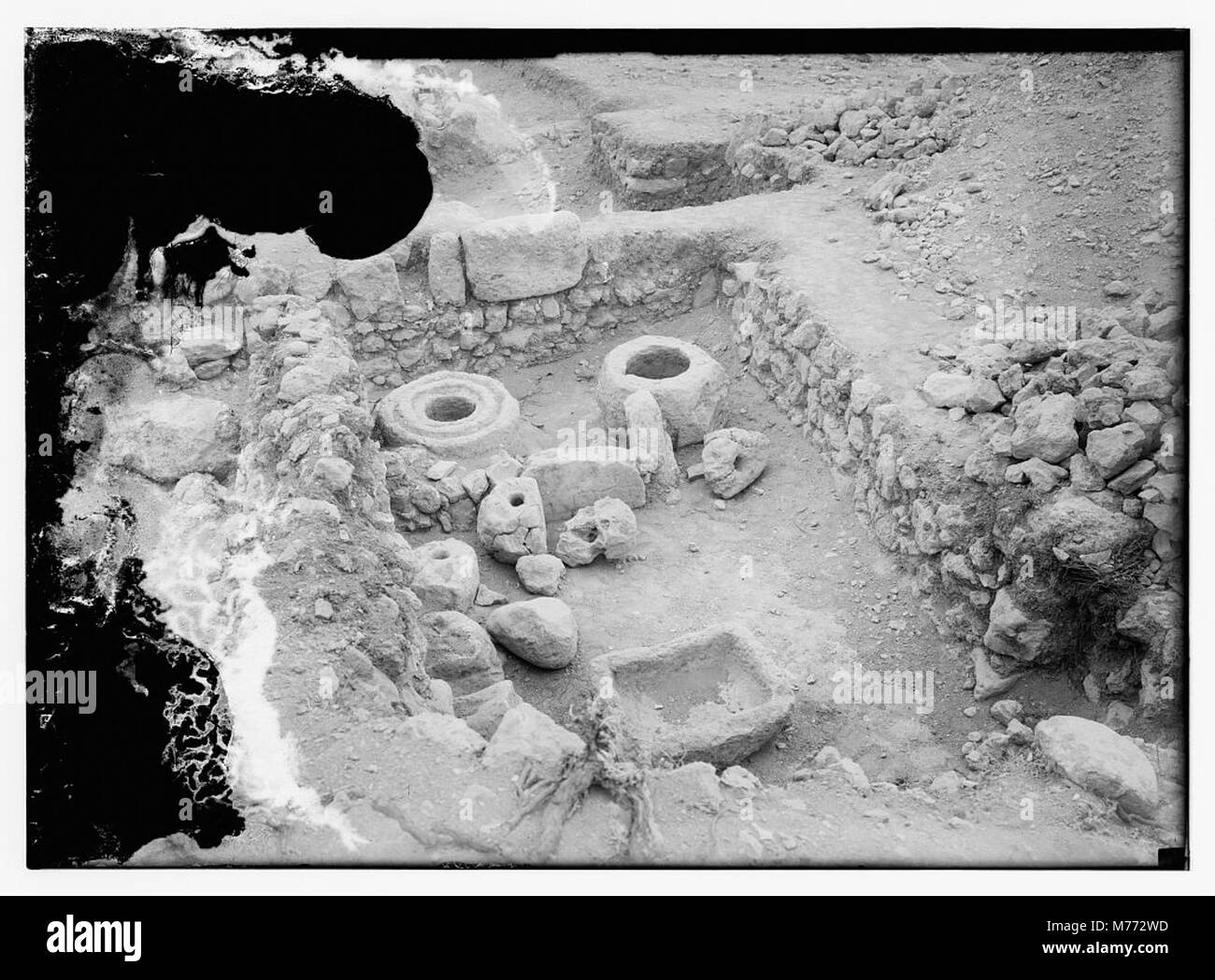 A view of Tell Beit Mirsim, an archaeological site in Israel. The image ...
