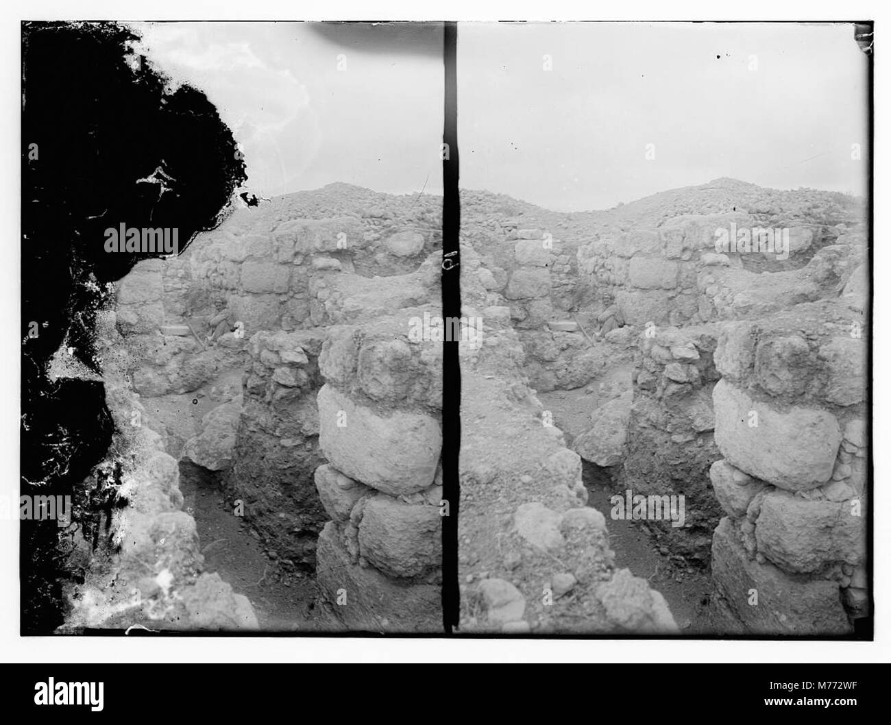 A photograph of Tell Beit Mirsim, an archaeological site located in the ...