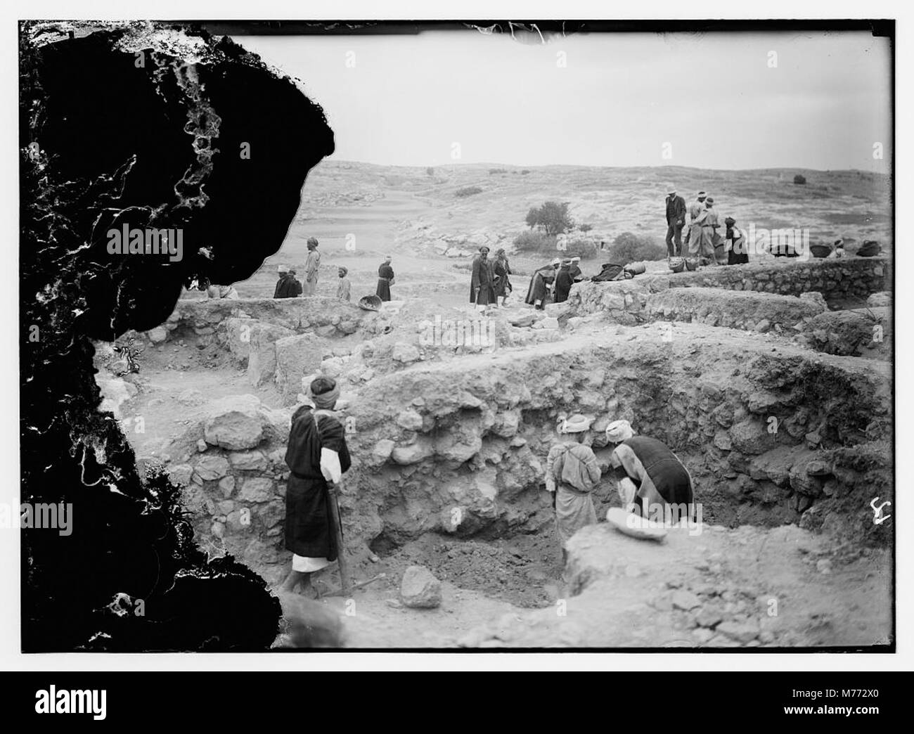 A photograph of Tell Beit Mirsim, an archaeological site located in the ...