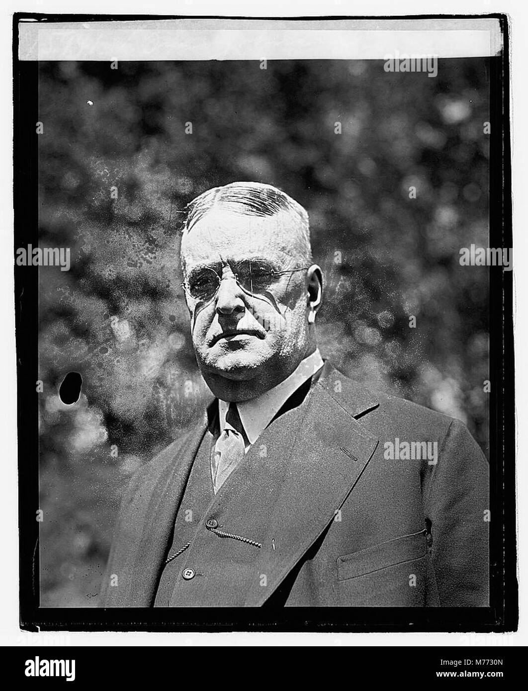 A portrait of Ban Johnson, a key figure in the early history of ...