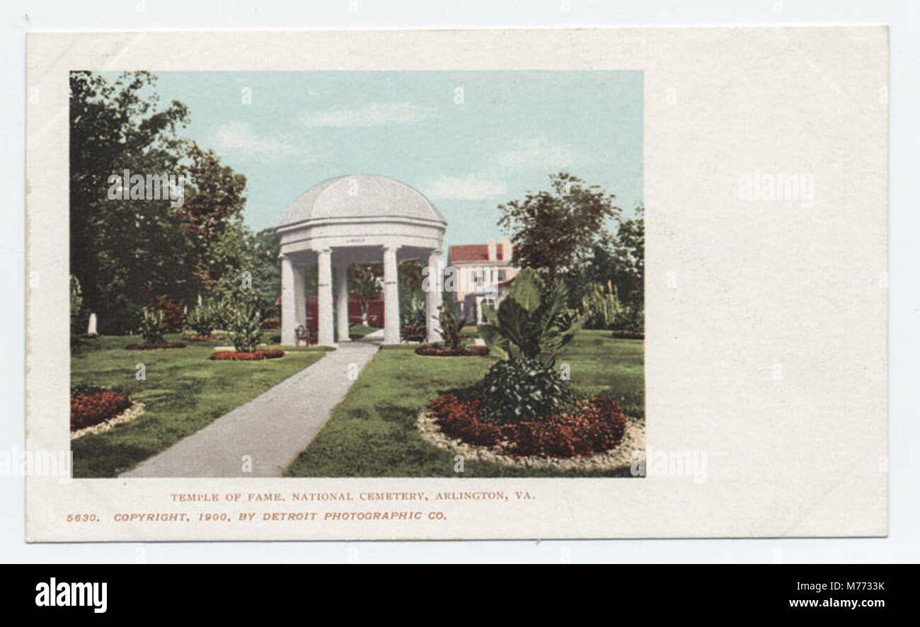 The Temple of Fame, located in Arlington National Cemetery, Virginia ...