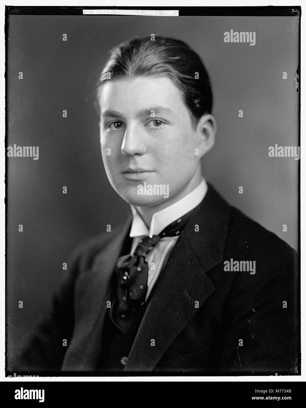 A formal portrait of the Honorable D.F. Tennant, likely a prominent ...
