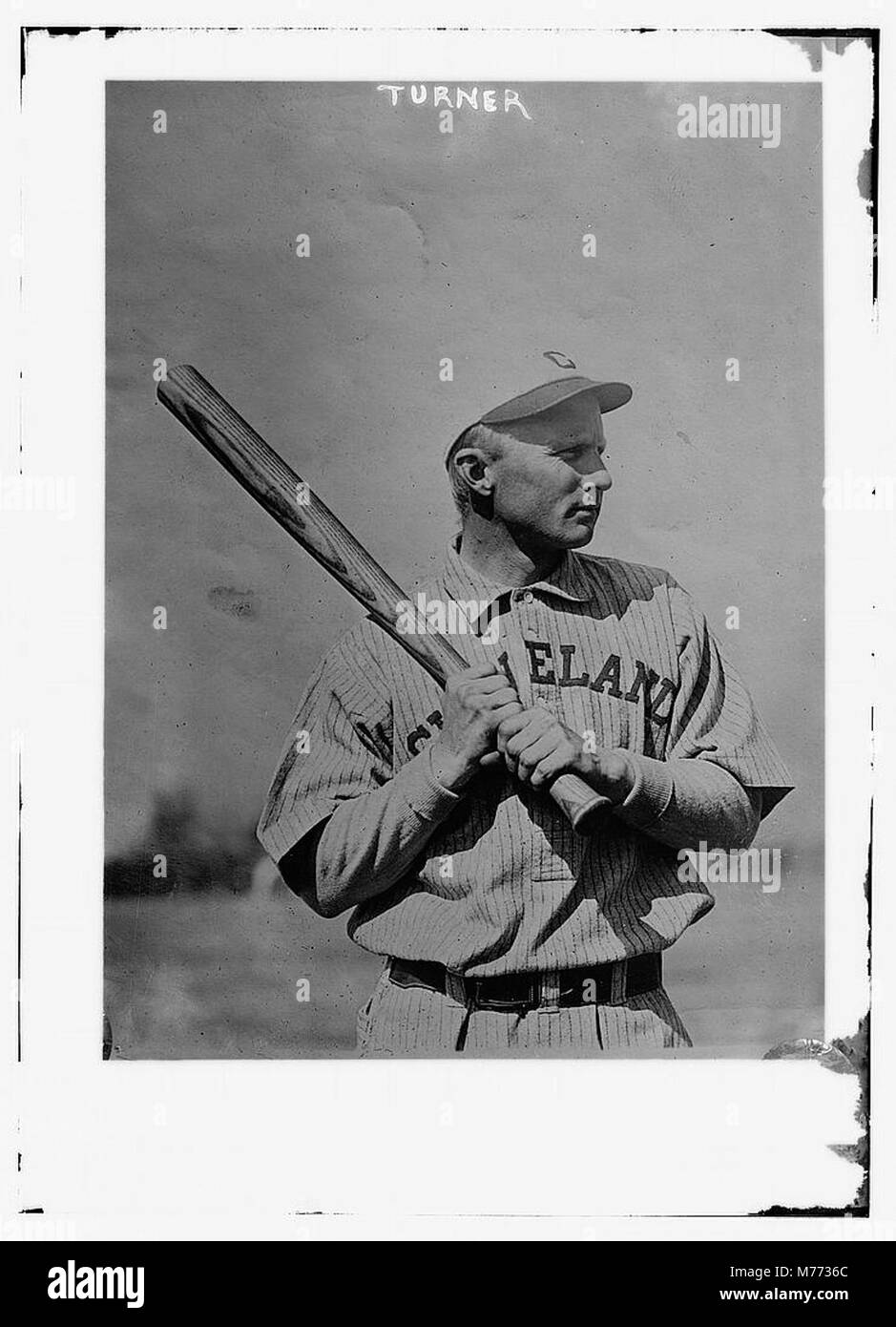 This photograph shows Terry Turner, a baseball player for Cleveland AL ...