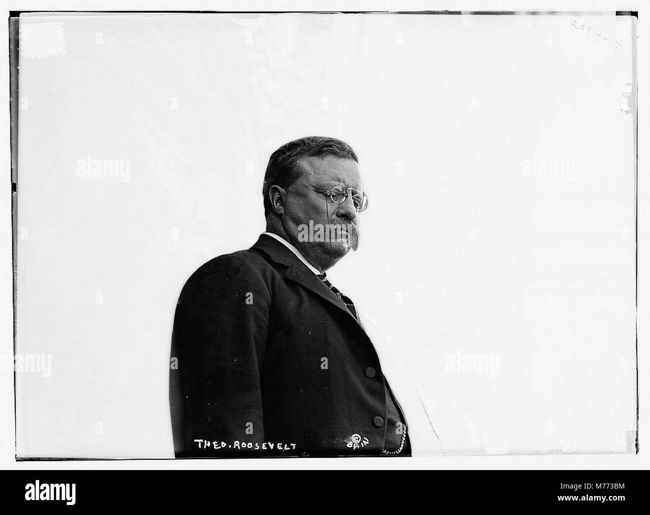 A portrait of Theodore Roosevelt, 26th President of the United States ...