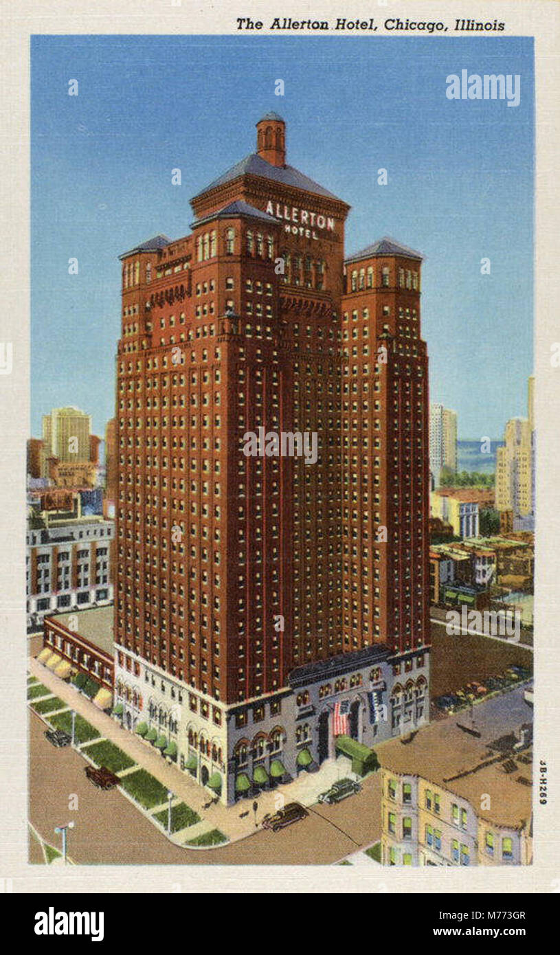 The Allerton Hotel, a prominent building in the early 20th century ...