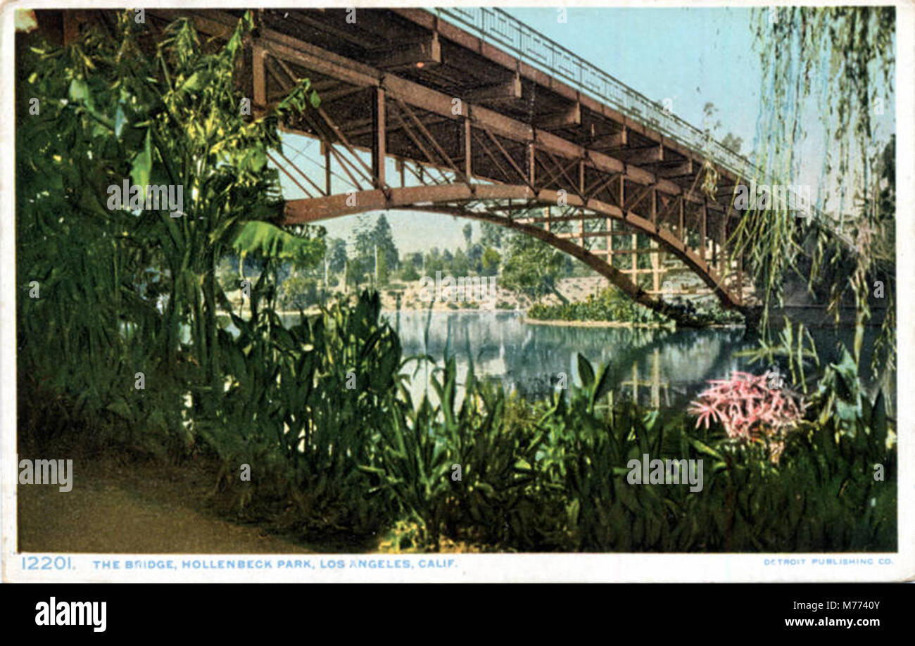The Bridge, Hollenbeck Park, Los Angeles, Calif. (NBY 3762 Stock Photo ...