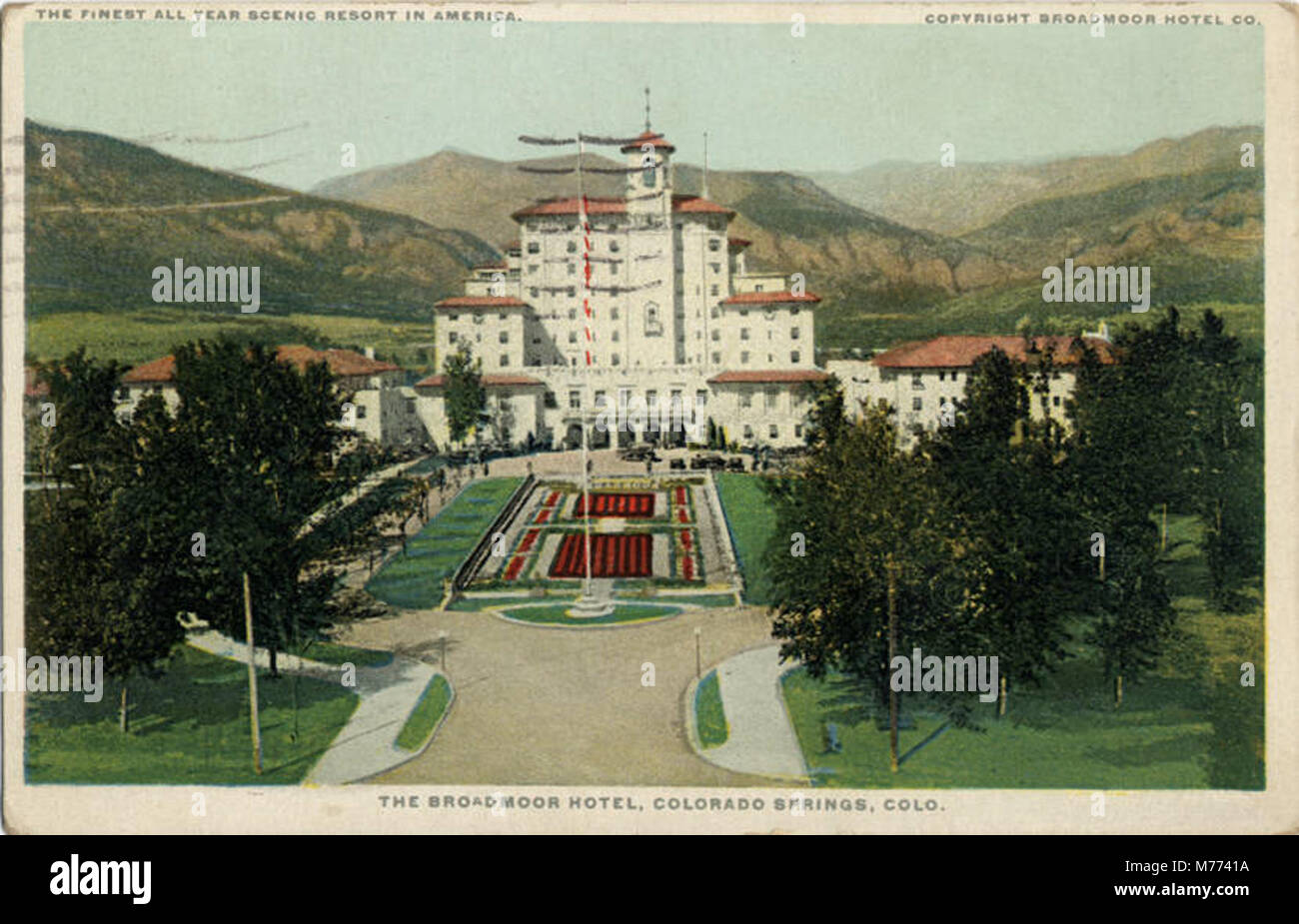 Photograph of The Broadmoor Hotel, an iconic luxury resort in Colorado ...