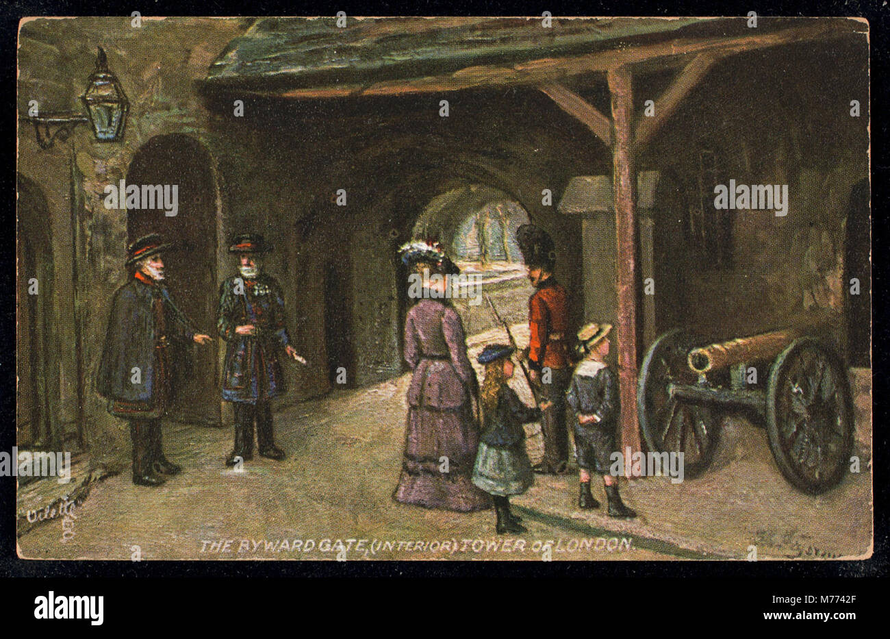 The Byward Gate, (Interior) Tower of London. (NBY 440433 Stock Photo ...