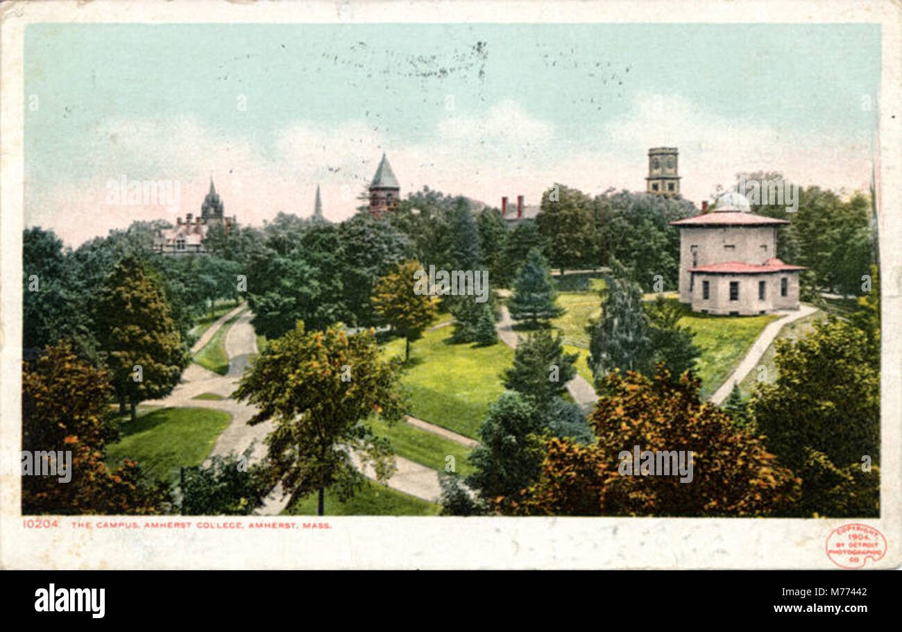 A view of the campus of Amherst College, one of the oldest and most ...