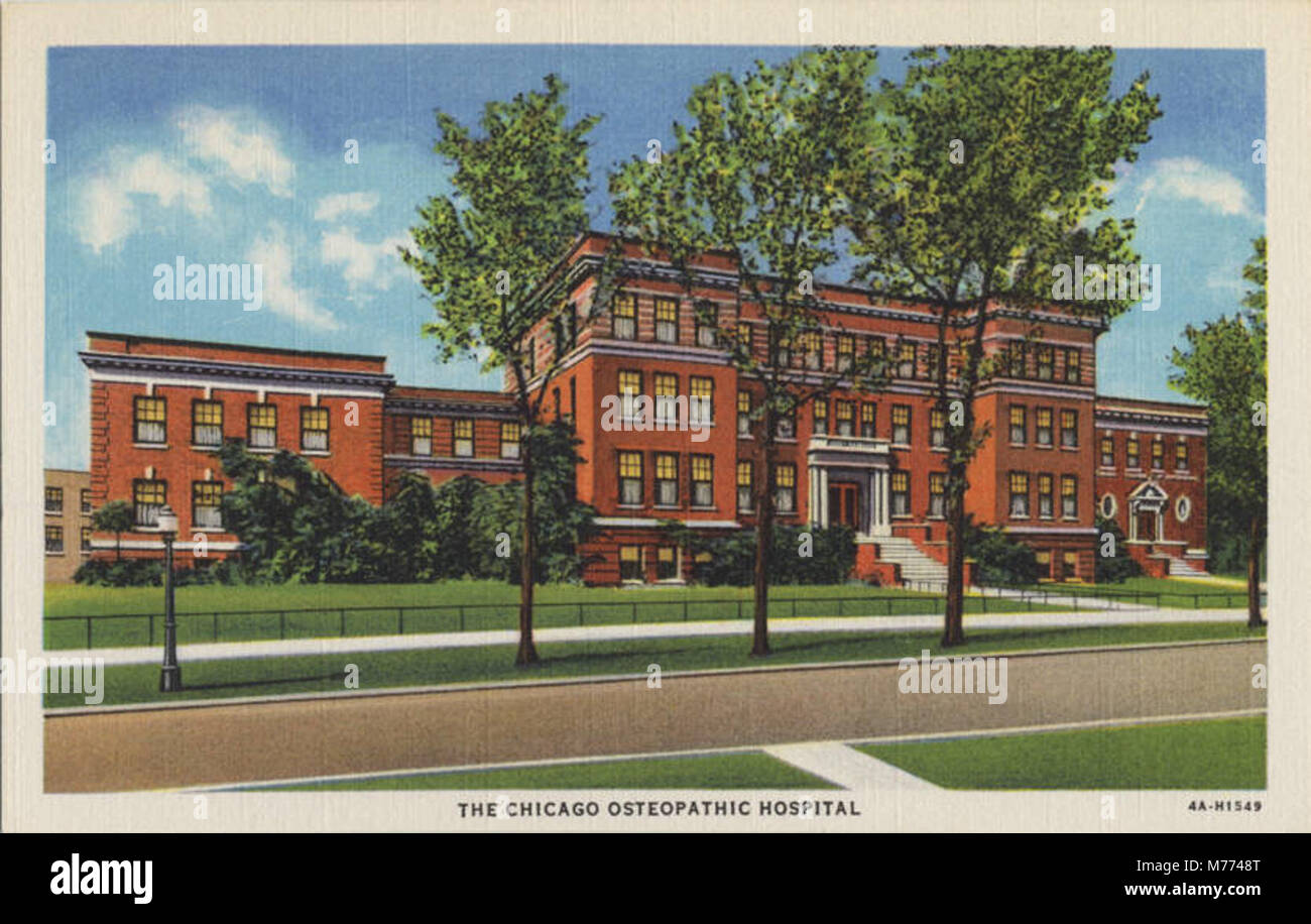 The Chicago Osteopathic Hospital, an important medical institution ...