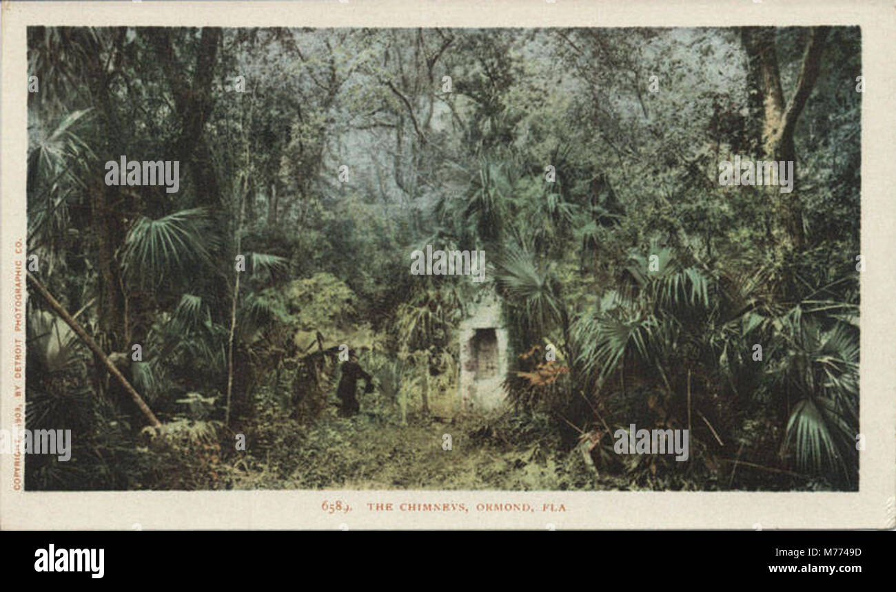 A photograph showing the Chimneys, a historical landmark in Ormond ...